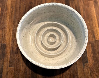 Ceramic Slow Feeder Dog Bowl | Etsy