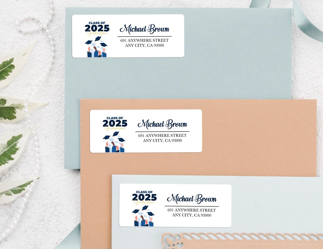 Personalized Graduation Return Address Labels, Nurse and Doctor ...