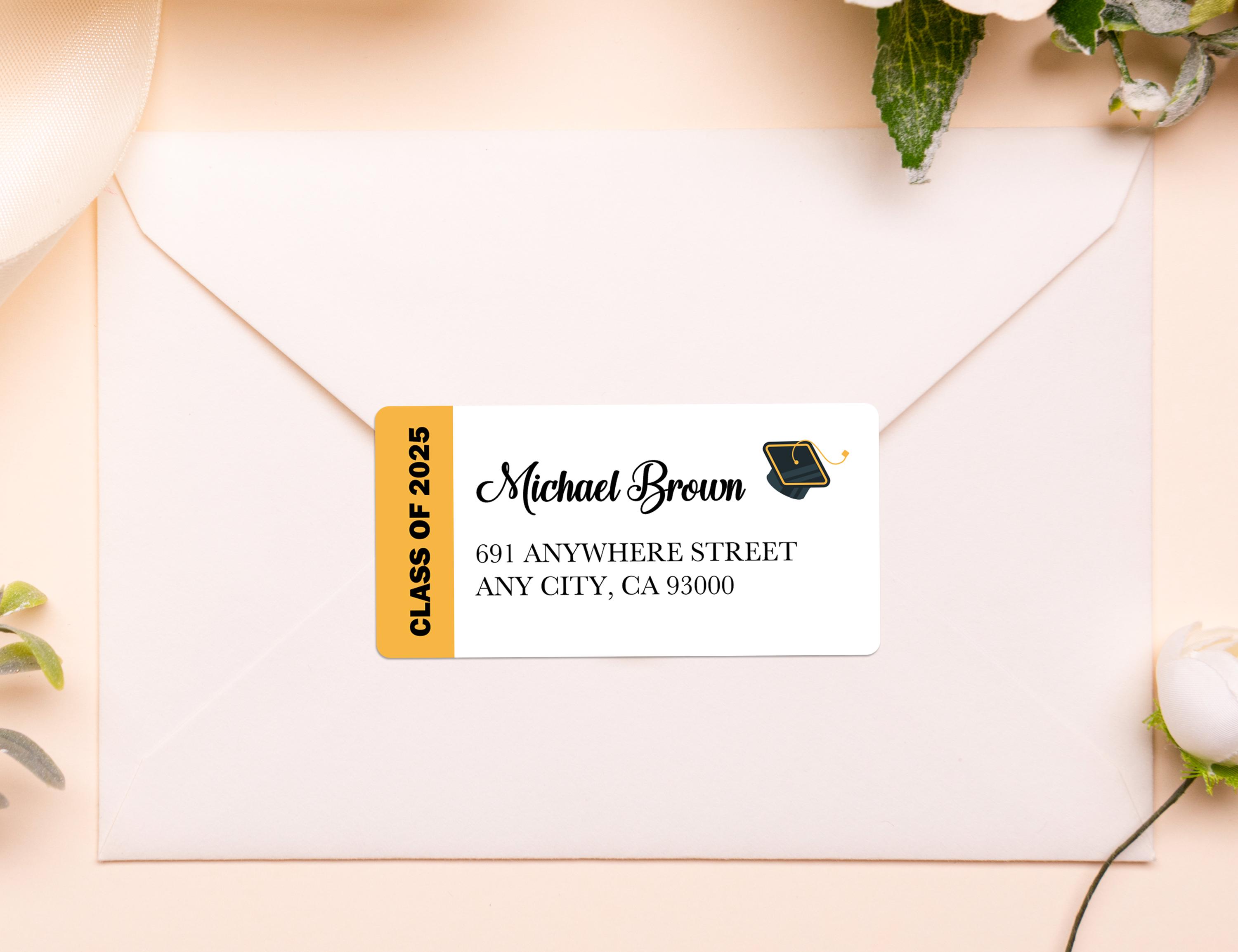 Personalized Graduation Guest Label/class of 2025 Graduation Guest ...