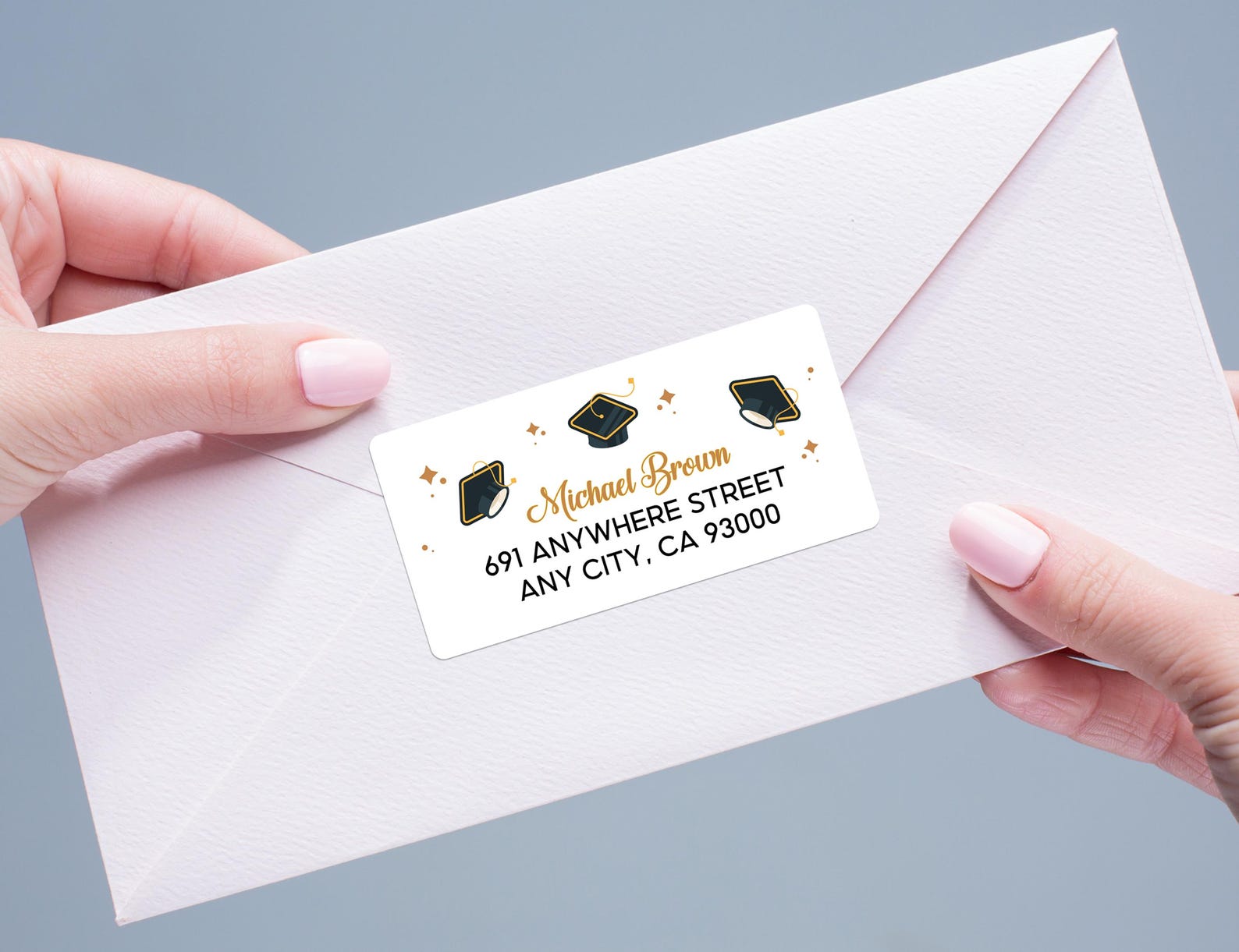 Graduation Guest Address Labels - Guest List Labels for Graduation ...