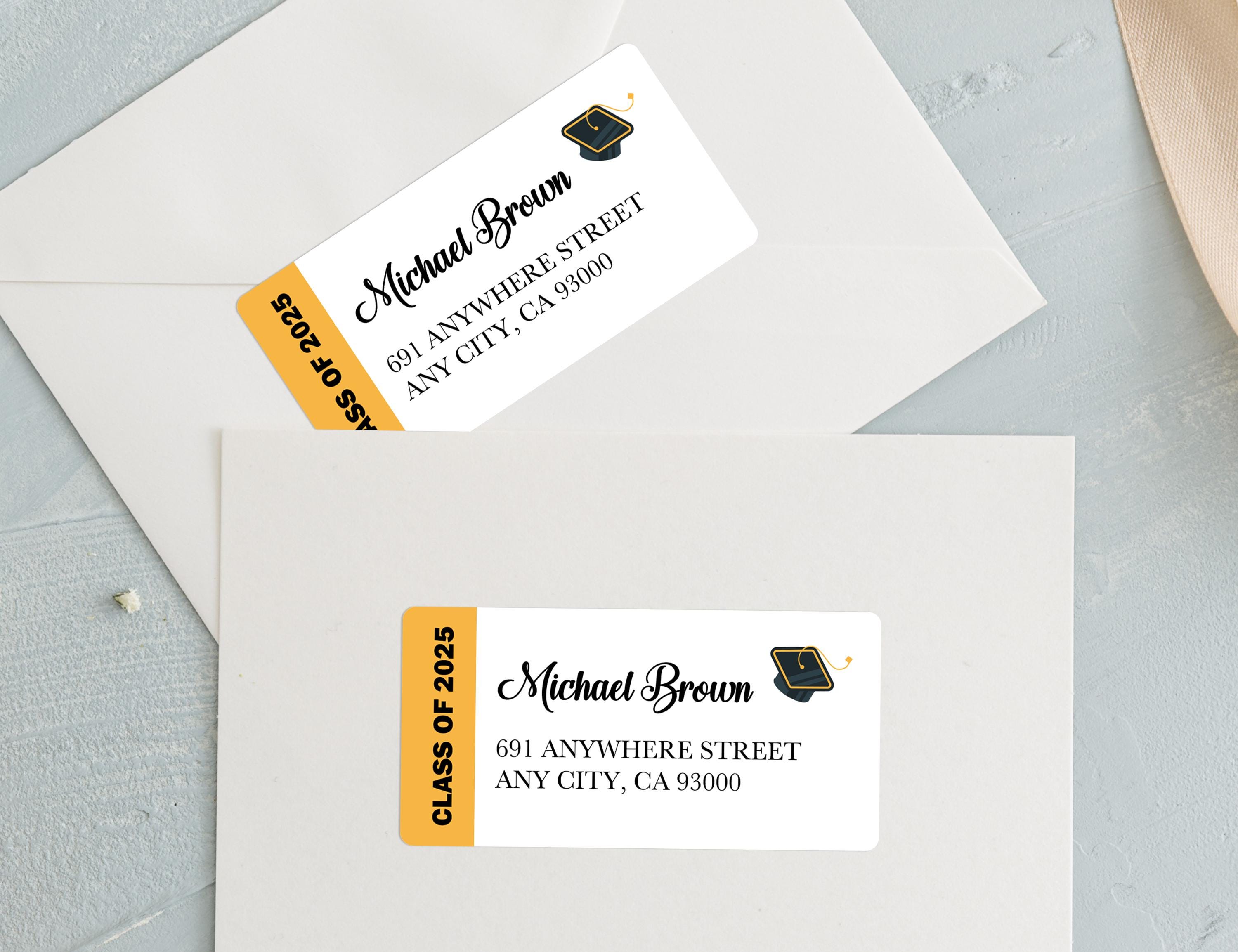 Personalized Graduation Guest Label/class of 2025 Graduation Guest ...