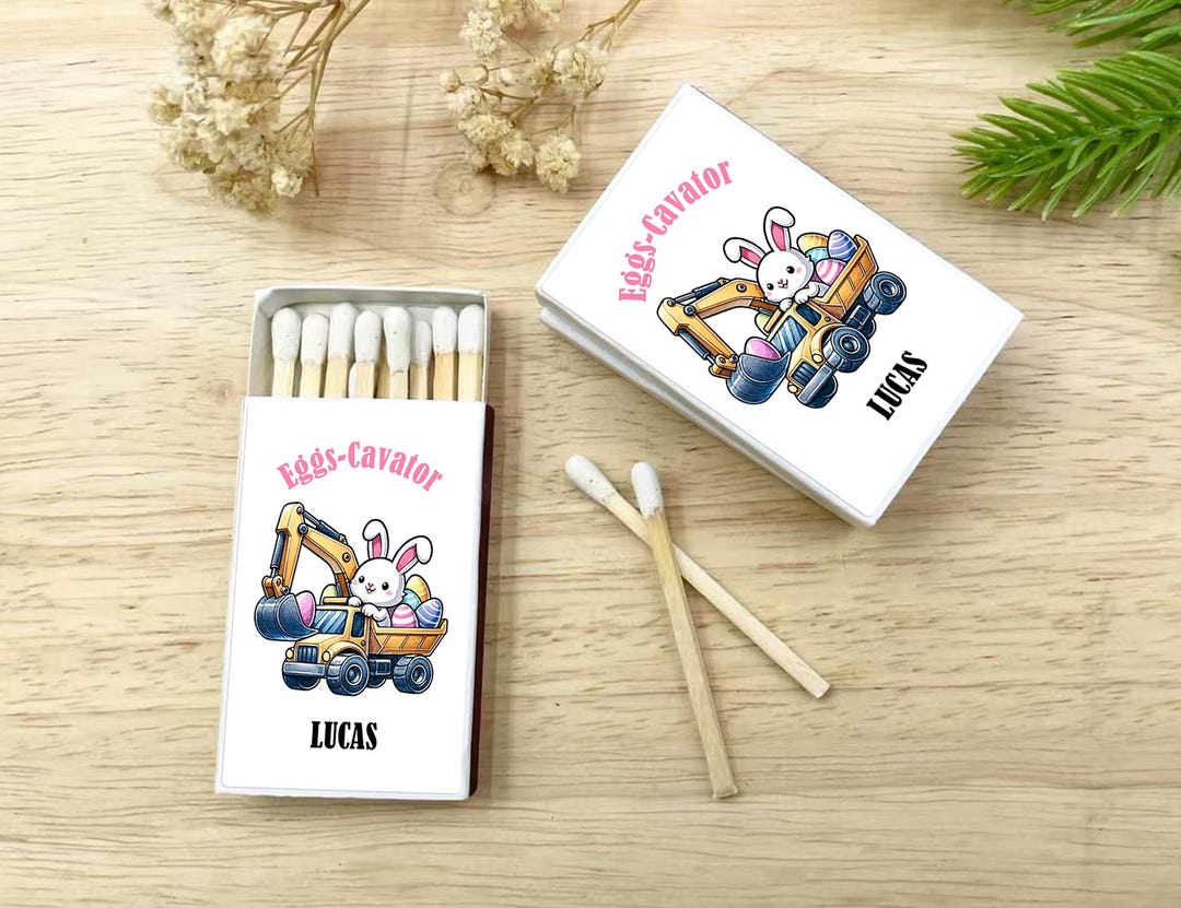 Easter Egg Hunt Matchbox Gifts for Kids, Easter Bunny Match Boxes ...