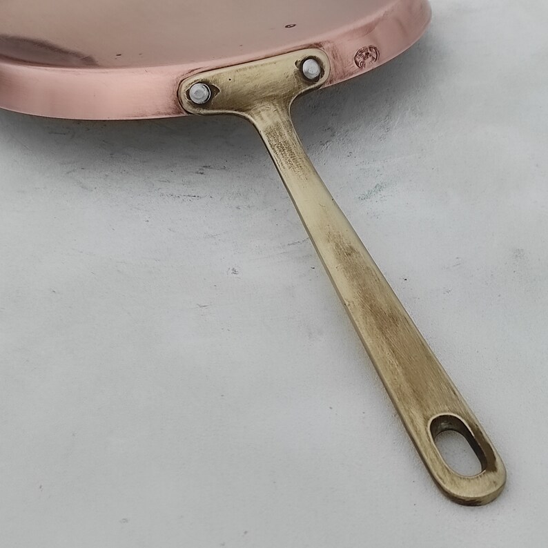 Vintage 9.4inch Round Copper Fish Pan Frying Pan Havard Made in France ...