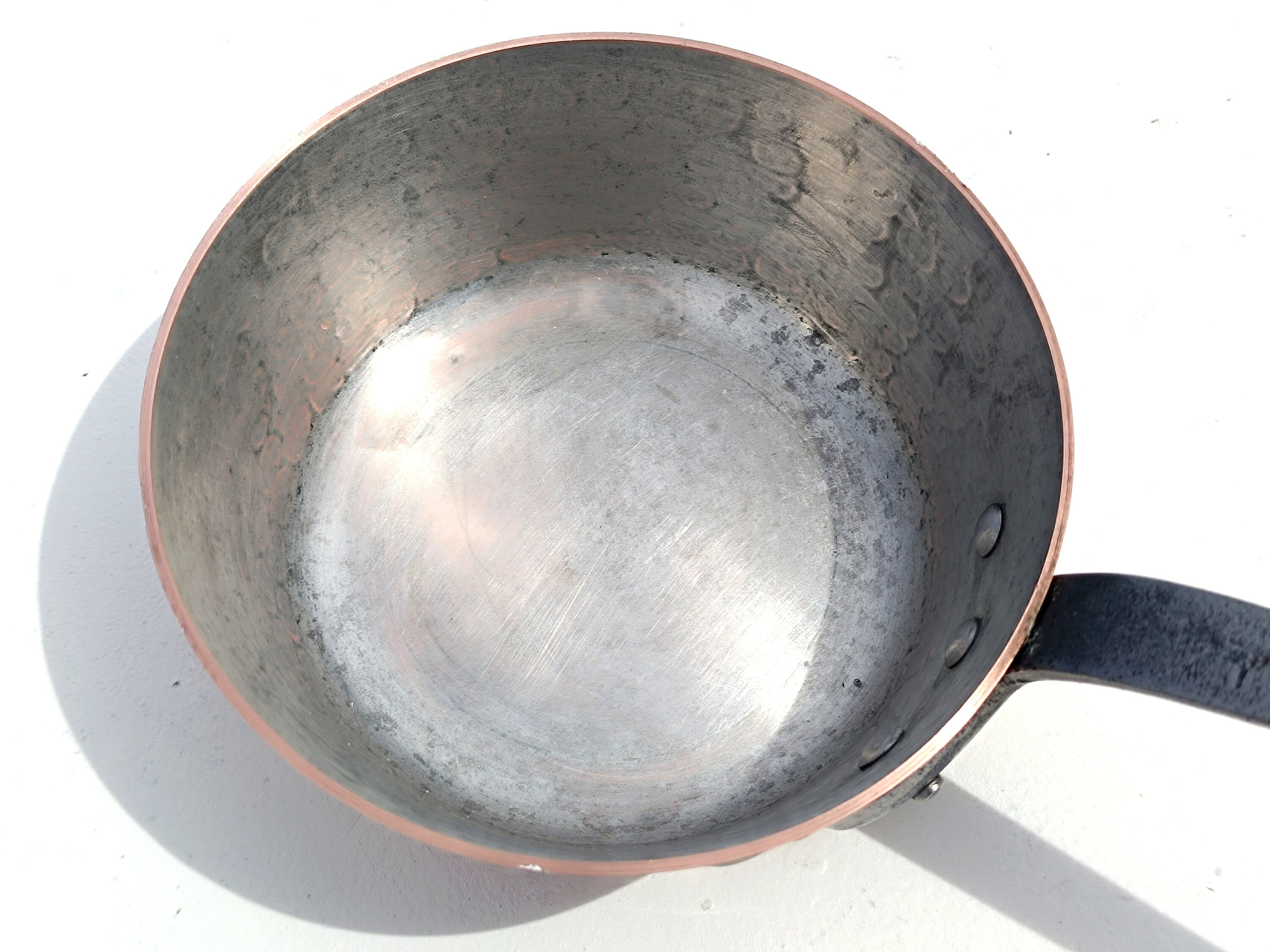 Vintage French 6.5inch Copper Saute Windsor Saucepan Fabrication ...