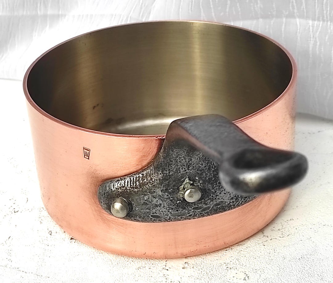 Vintage 6.5inch French Copper Saucepan Pan| Toque Chef France| Matfer ...