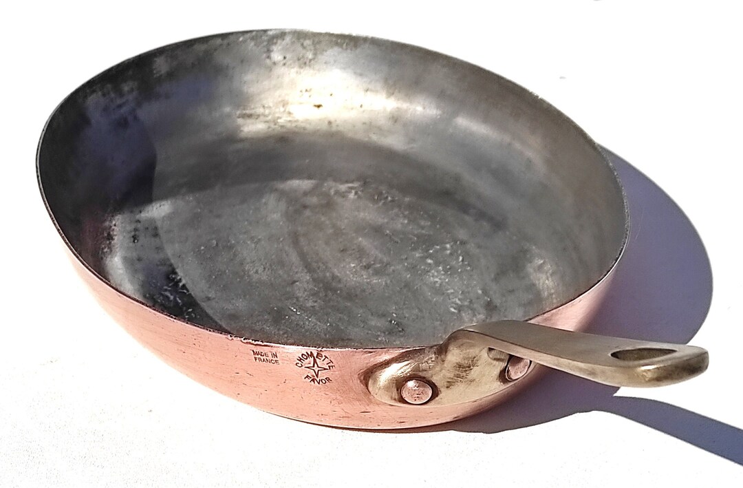 Vintage 13.8inch Oval Copper Fish Pan Frying Pan Chomette Favor Made in ...