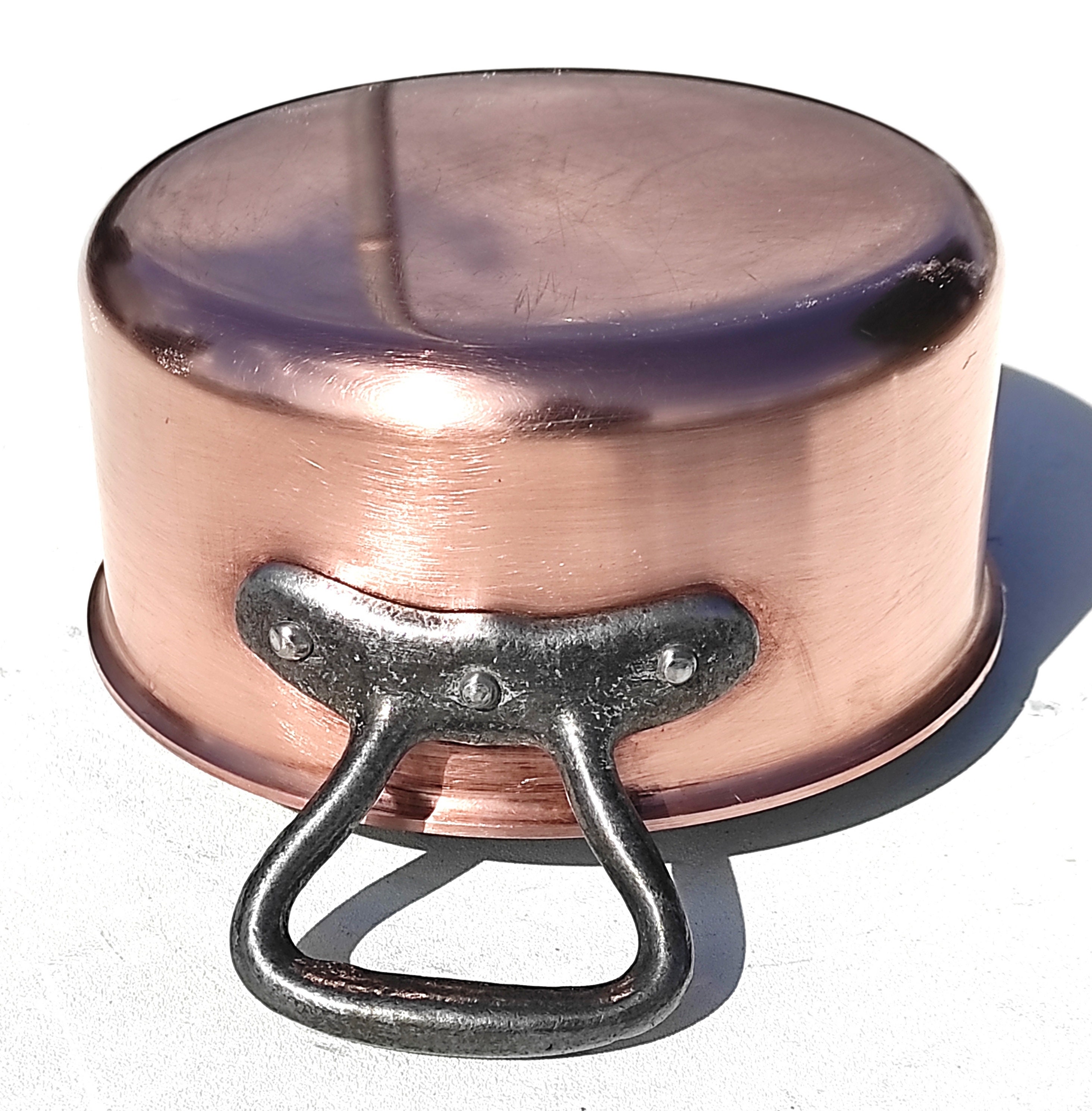 Vintage 6.7inch Copper Cocotte Stockpot With Lid Made in France Mint ...