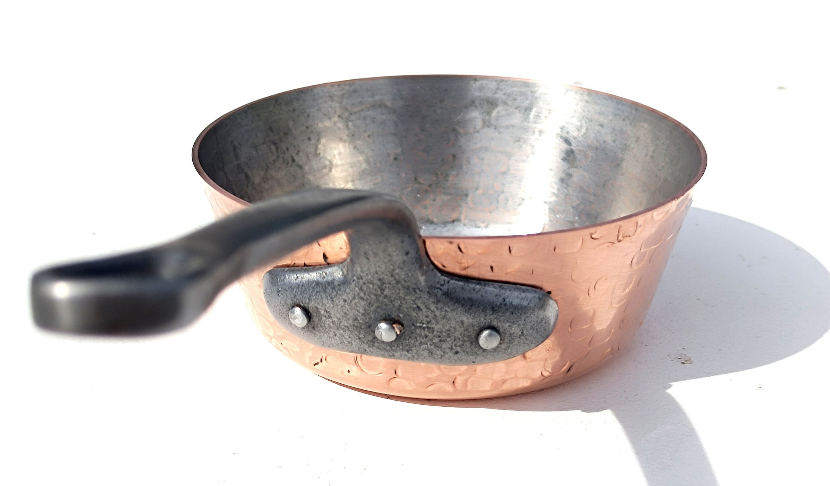 Vintage French 6.5inch Copper Saute Windsor Saucepan Fabrication ...