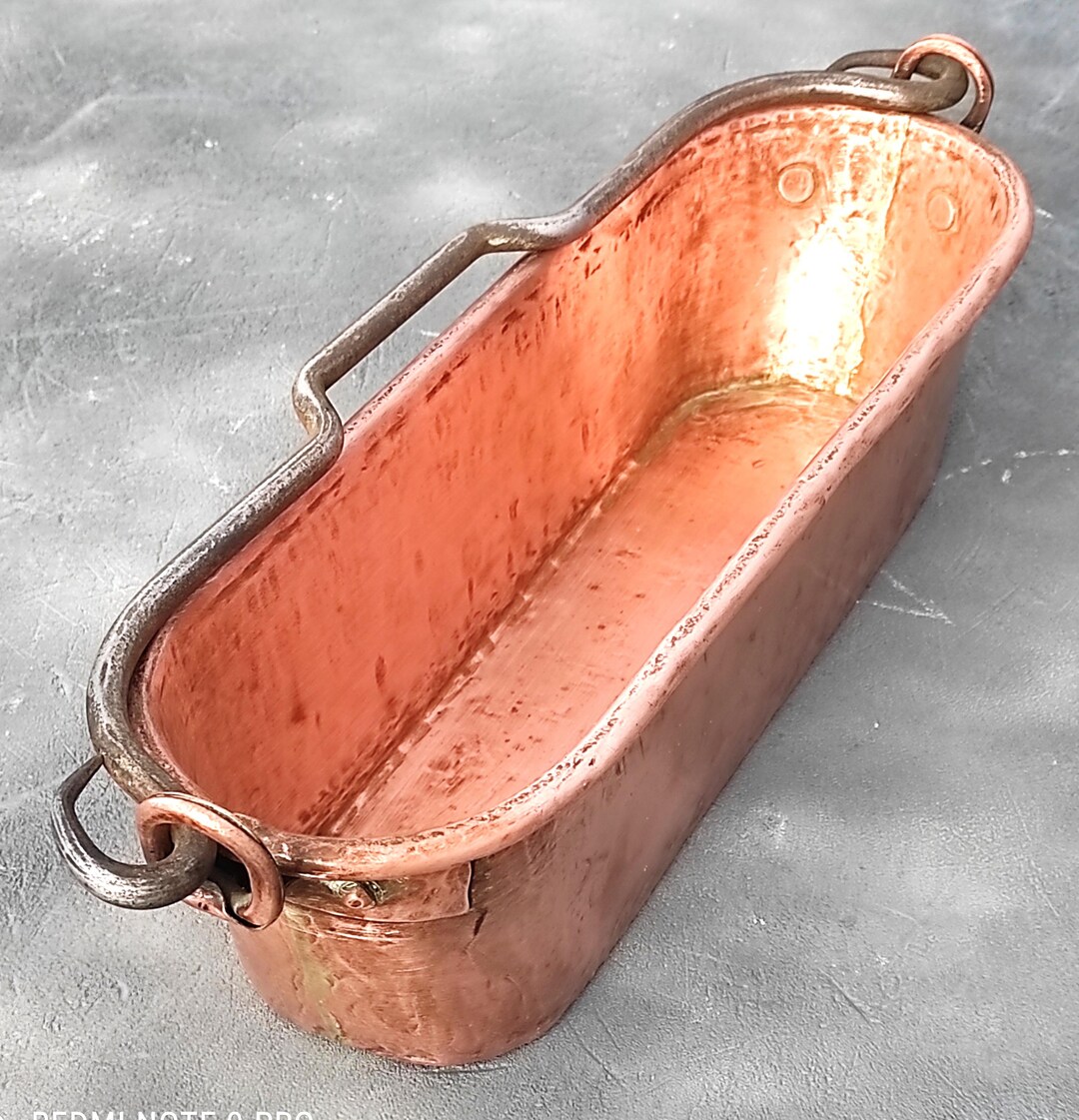 Vintage 12.8inch French Rectangular Copper Kettle Planter Made in ...