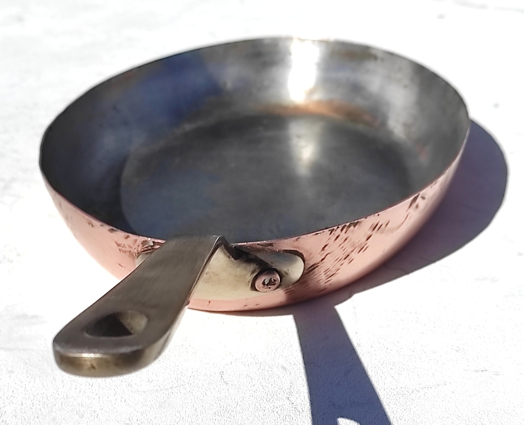Vintage 18.3inch Oval Copper Fish Pan Frying Pan Made in France Lining ...