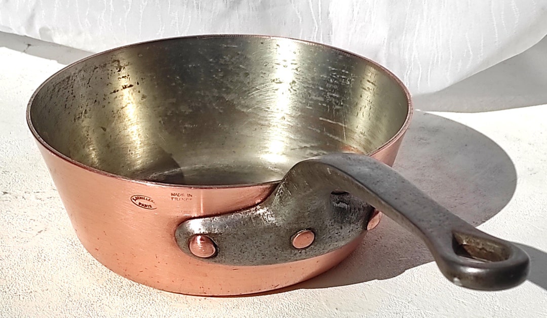 Vintage French 7.3inch Copper Saute Windsor Saucepan| E Dehillerin ...