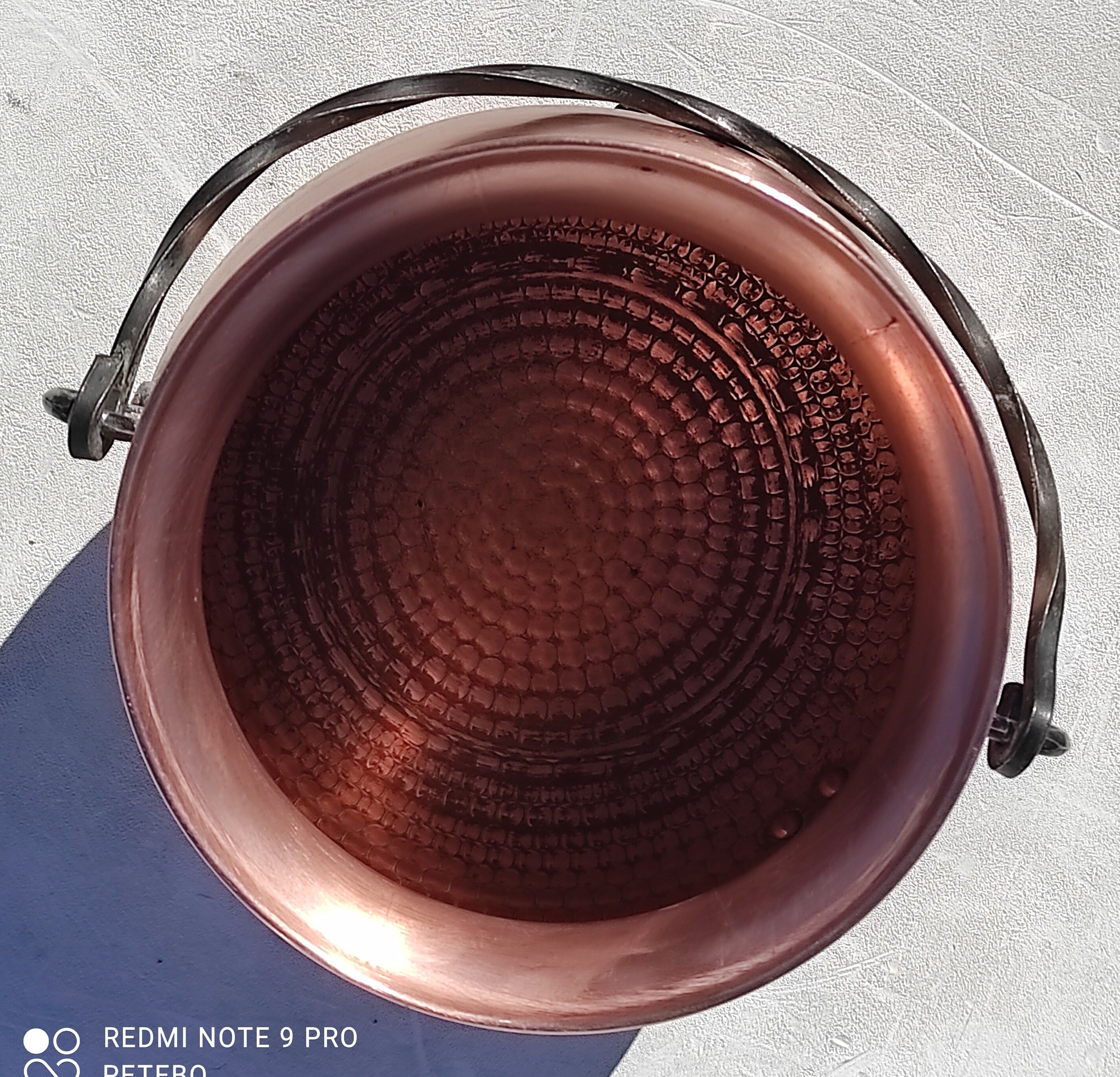 Vintage French Copper Cauldron Pot Planter Made in France Wrought Iron ...