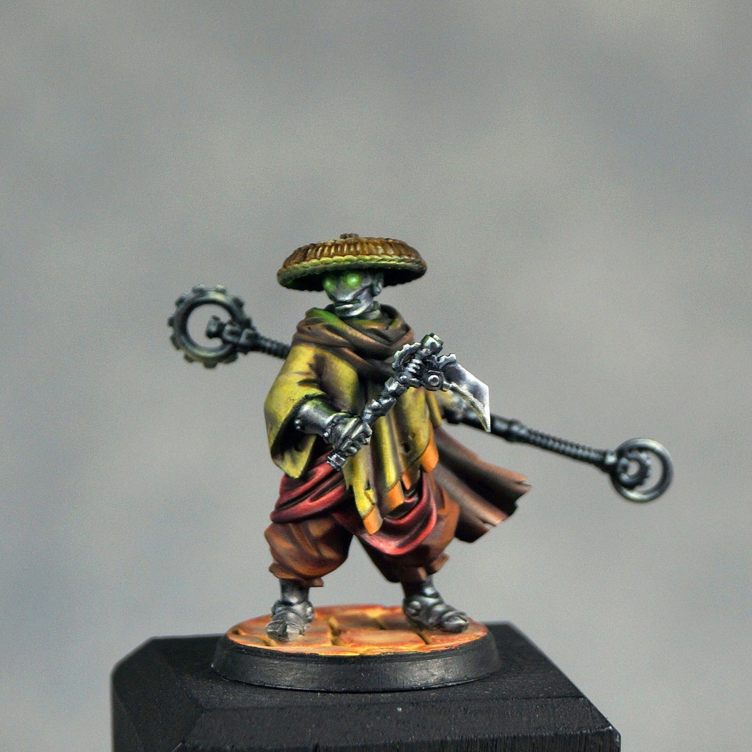 Painted Constructed Male Monk / Warforged Monk Titan-forge Miniatures ...