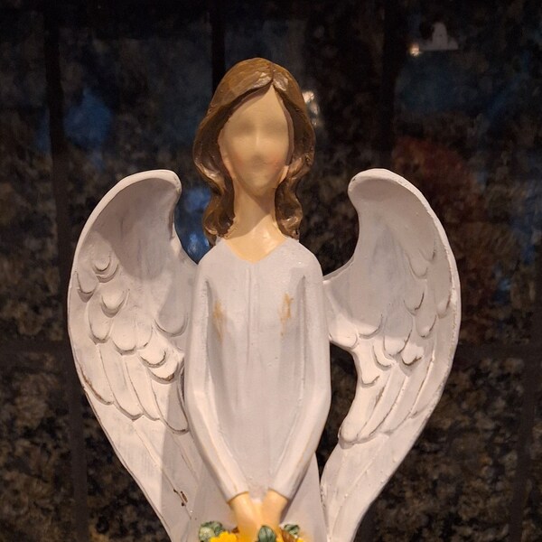 Painted Angel Statues - Etsy