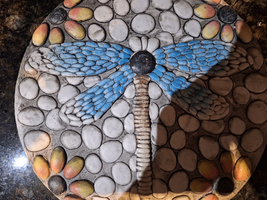 Dragonfly Stepping Stone, Decorative Stone for Your Garden - Etsy