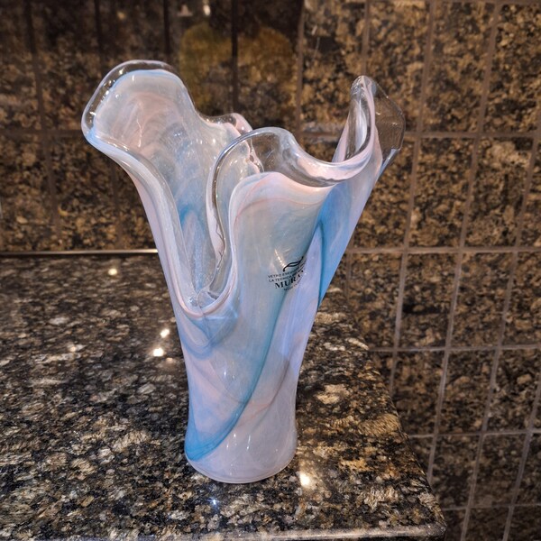 Murano Glass Vase - Etsy UK