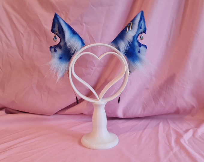 MTO Gray Siren Ears | Gray and Black Water Creature Ears | Fantasy Ears ...