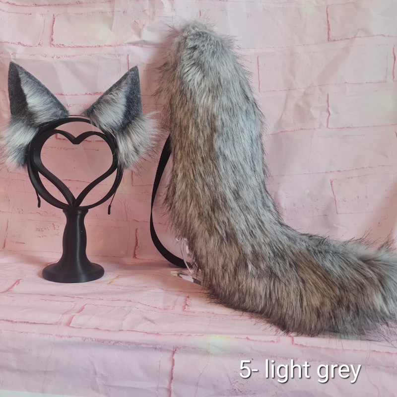 Wolf Tail and Ears Brown - Etsy