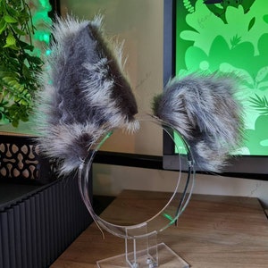 Realistic Dark Grey Wolf Ears - Etsy