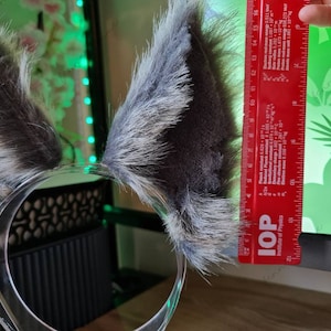 Realistic Dark Grey Wolf Ears - Etsy