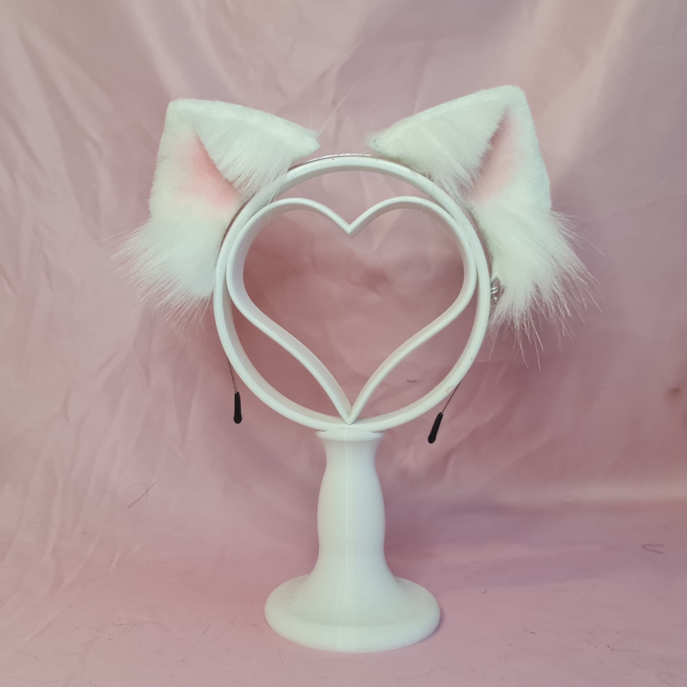 White Cat Ears Etsy