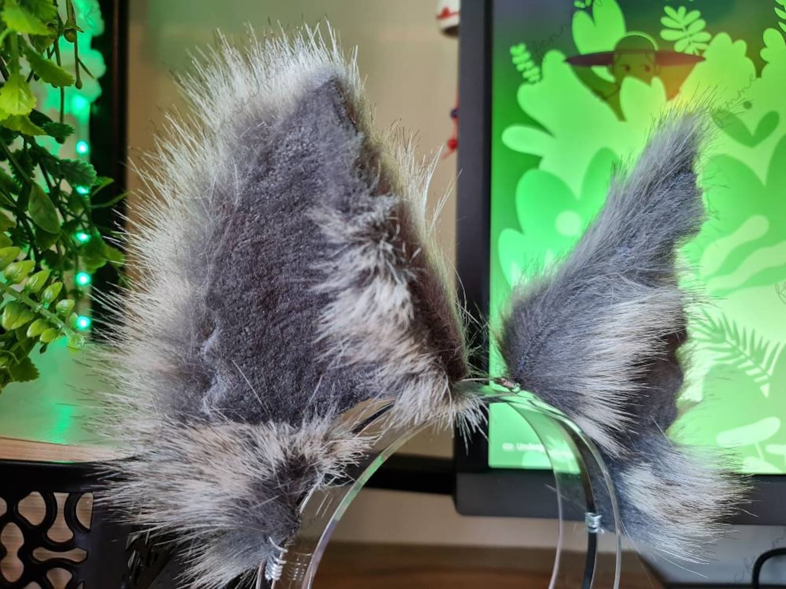 Realistic Dark Grey Wolf Ears - Etsy