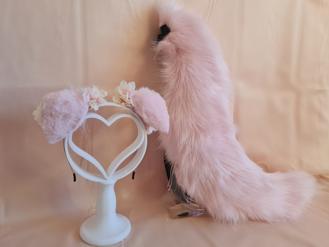 Pink Puppy Tail and Ears - Etsy