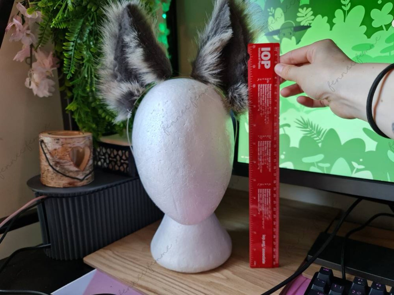 Realistic Dark Grey Wolf Ears | Etsy