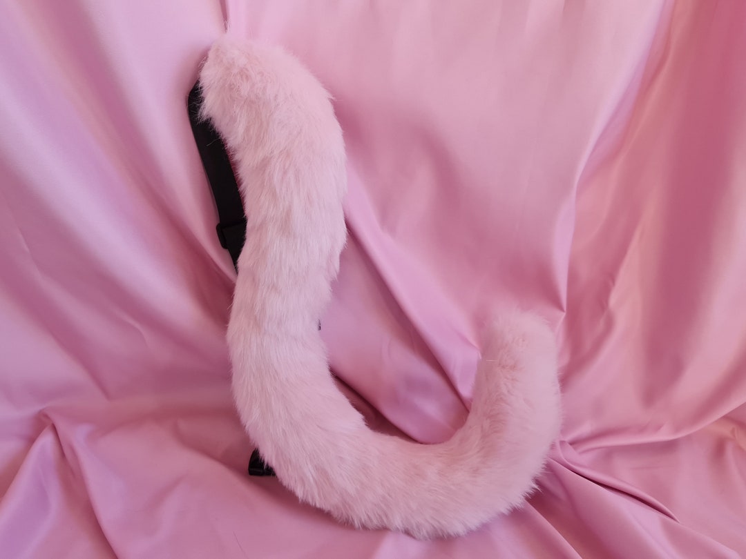 Poseable Pink Cat Tail - Etsy
