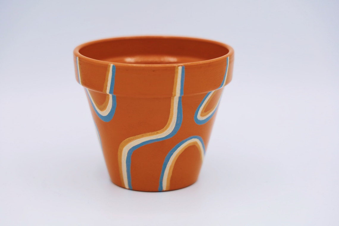 Earthy Minimalistic Pot Indoor Outdoor Planter Hand | Etsy