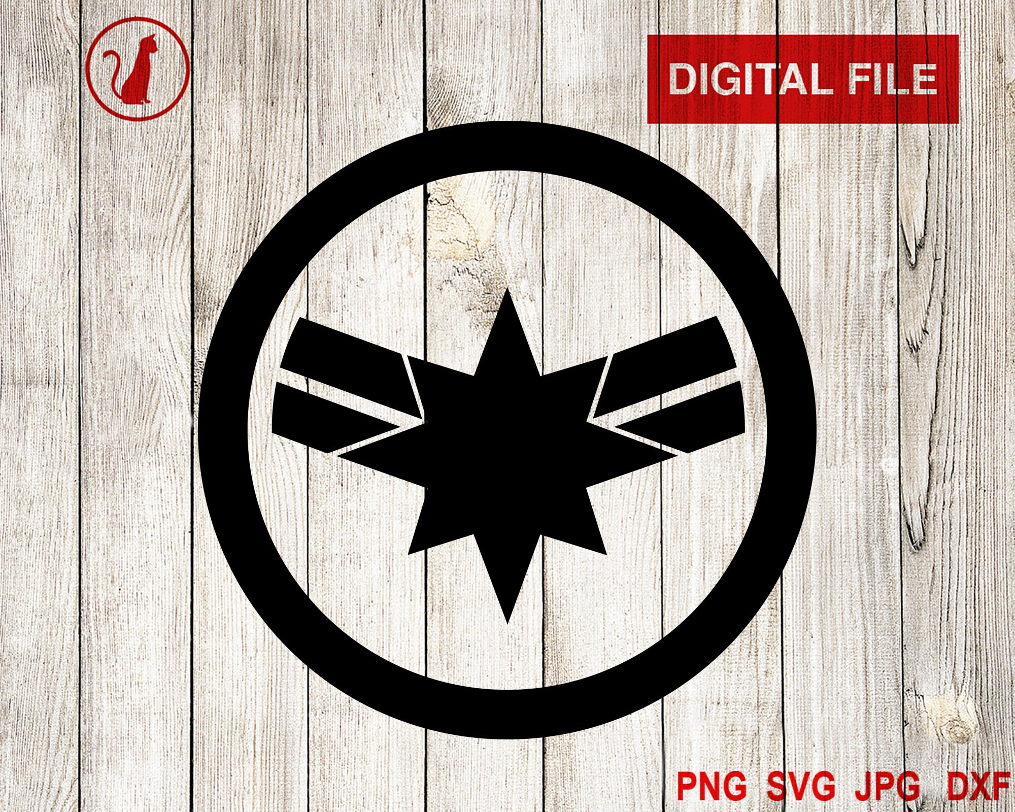 Captain Marvel Logo Captain Marvel Symbol Captain Marvel svg | Etsy
