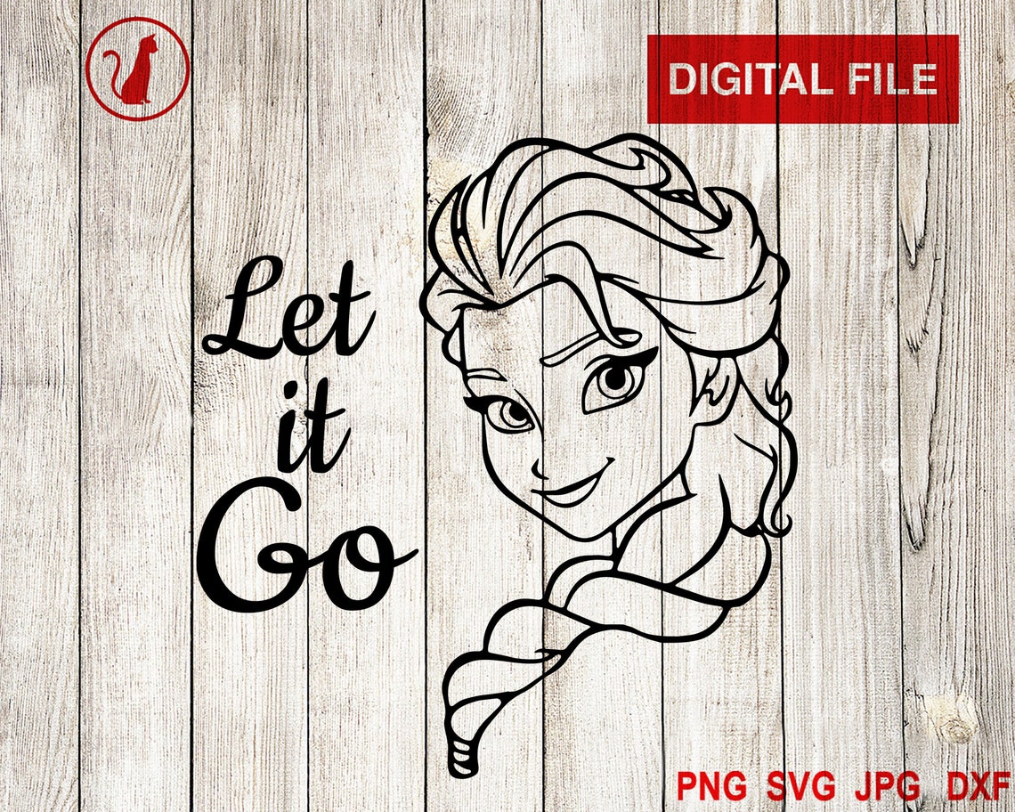 Let It Go svg Elsa svg Frozen svg Let It Go Cut File Elsa Cut | Etsy