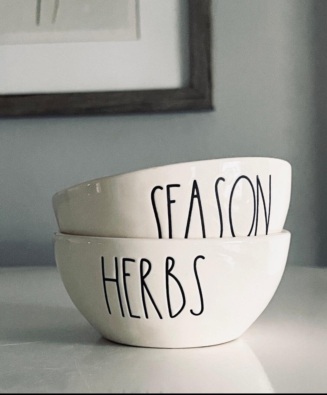 Rae Dunn by Magenta, Ceramic Season & Herbs Pinch Dish Set, Accent ...