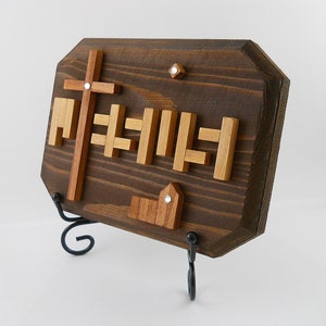 Jesus Sign Handmade Wooden Decorative Accent Gift 5 X | Etsy