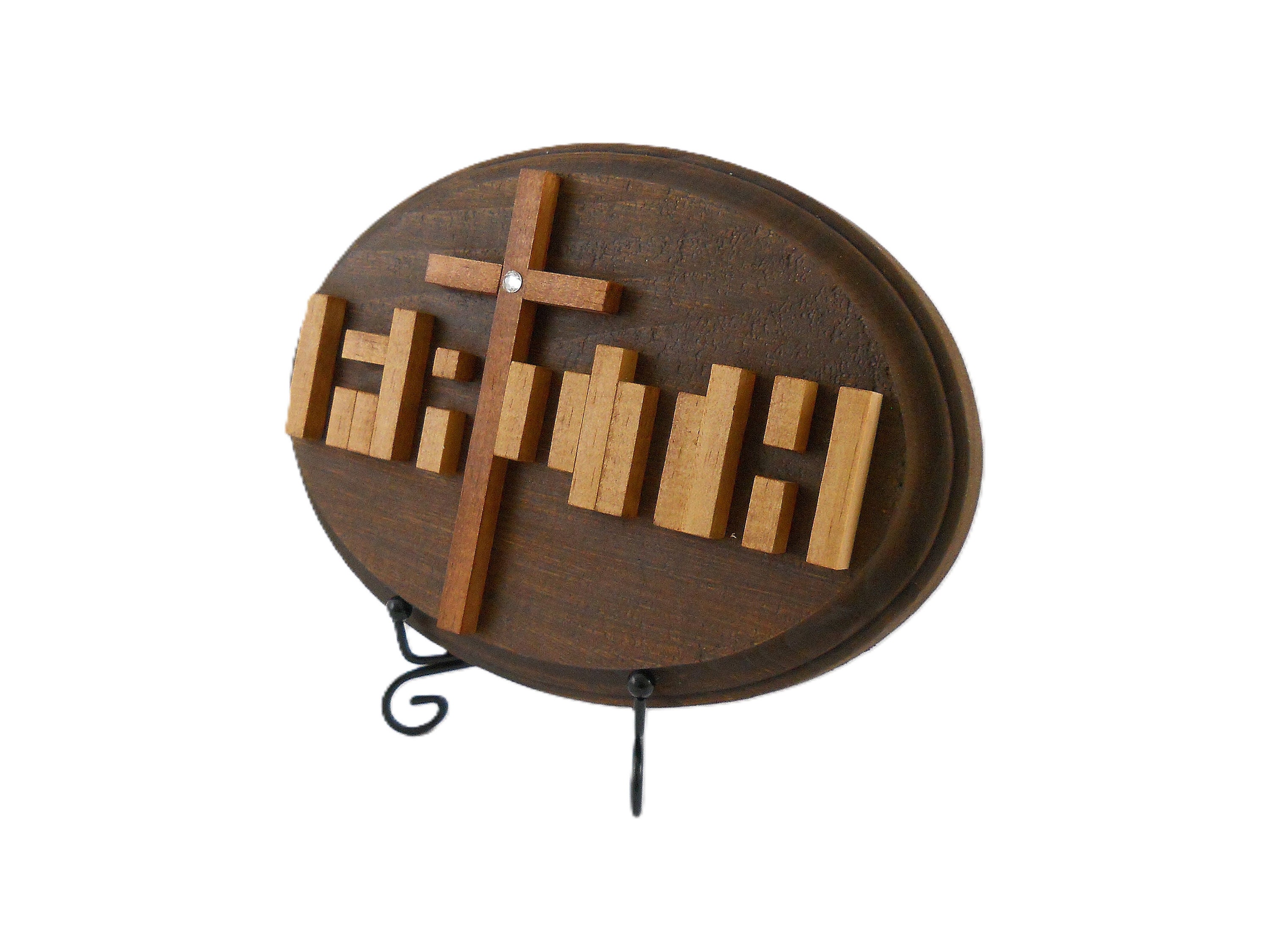 Faith Sign, Handmade Wooden Decorative Accent, Gift, 5" X 7" Oval - Etsy