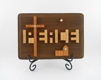 Jesus Sign Handmade Wooden Decorative Accent Gift 5 X - Etsy