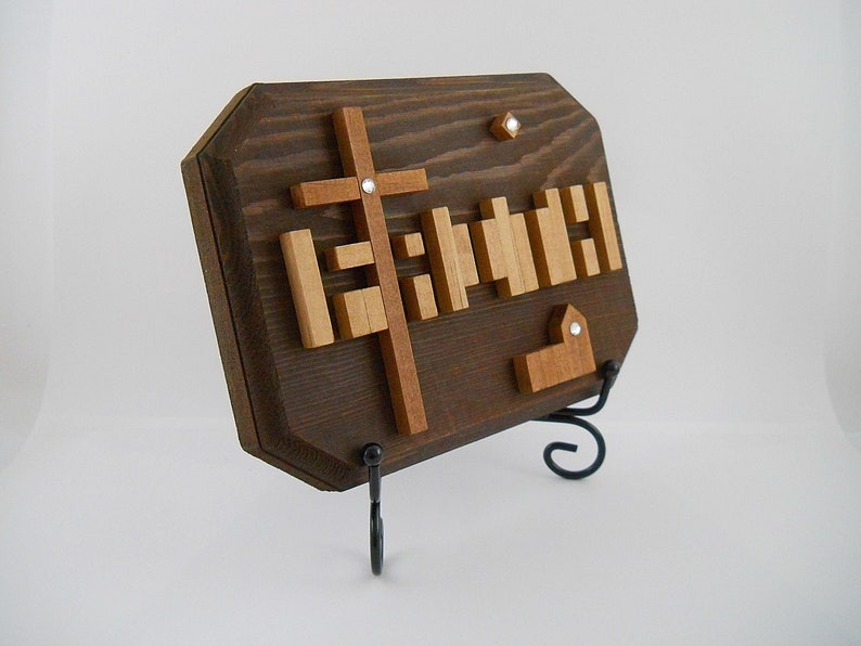 Faith Sign Handmade Wooden Decorative Accent Gift 5 X | Etsy