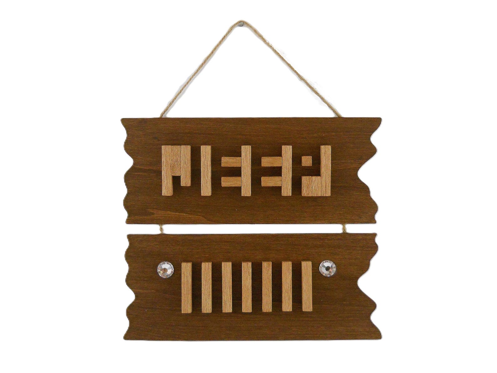 Jeep Sign, Handmade Wooden Decorative Accent, Gift, 7" X 8 1/2" Jagged ...