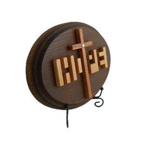 Hope Sign, Handmade Wooden Decorative Accent, Gift, 5" X 7" Oval - Etsy
