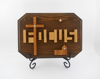 Jesus Sign Handmade Wooden Decorative Accent Gift 5 X | Etsy