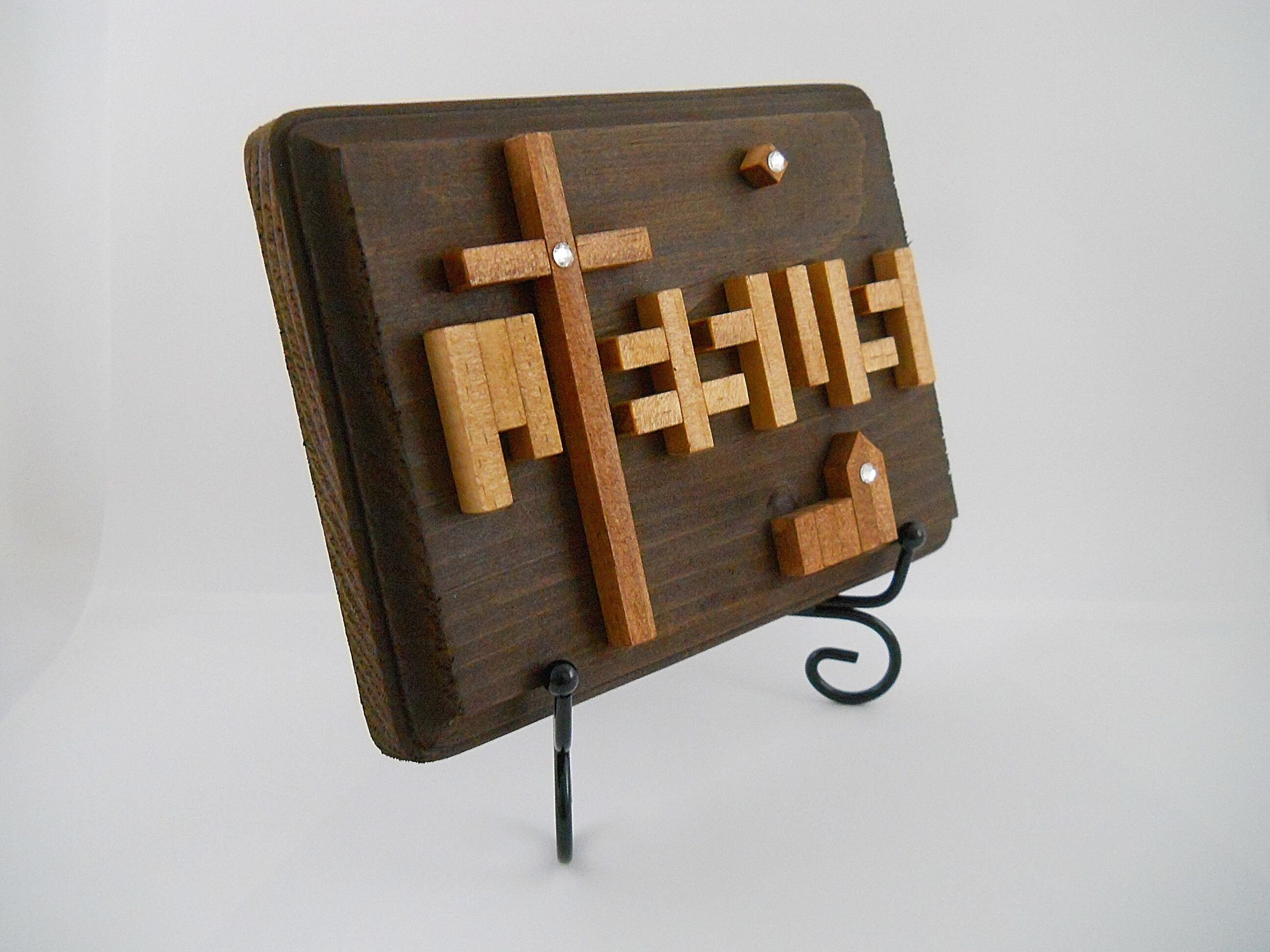 Jesus Sign, Handmade Wooden Decorative Accent, Gift, 5 X 7 Rectangular ...