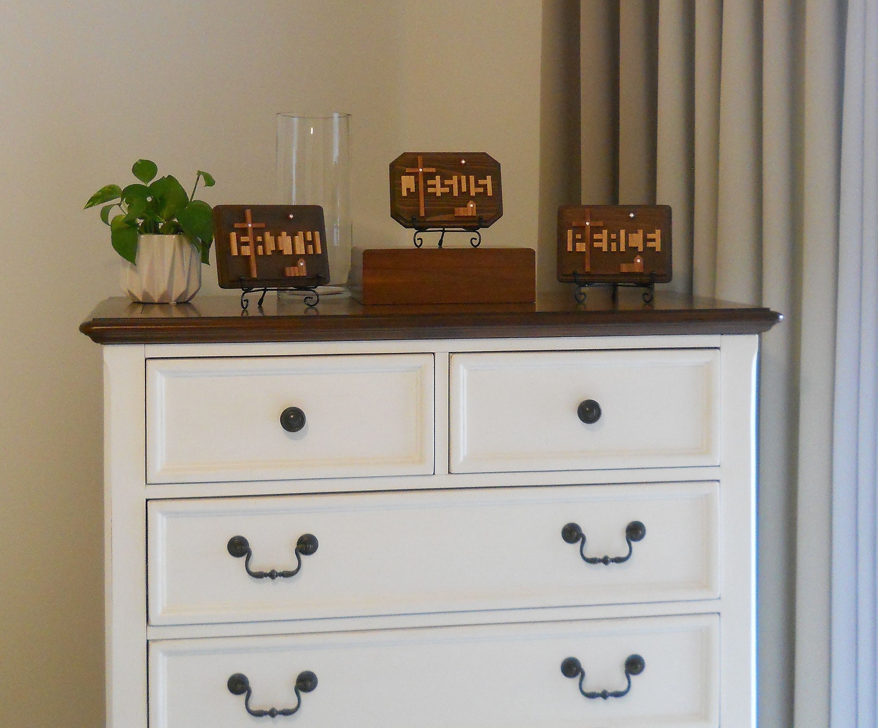 Jesus Sign, Handmade Wooden Decorative Accent, Gift, 5" X 7 ...