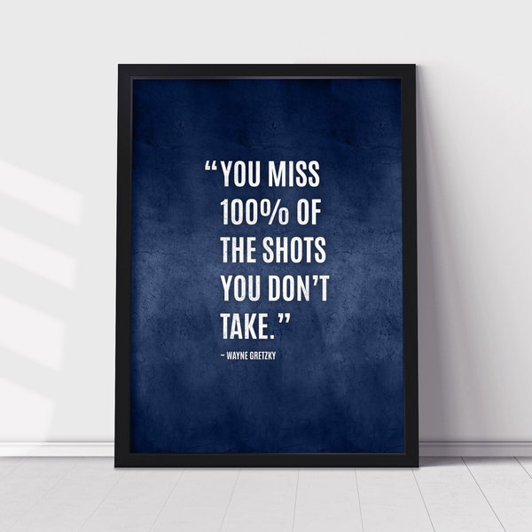 Wayne Gretzky Quote - Etsy