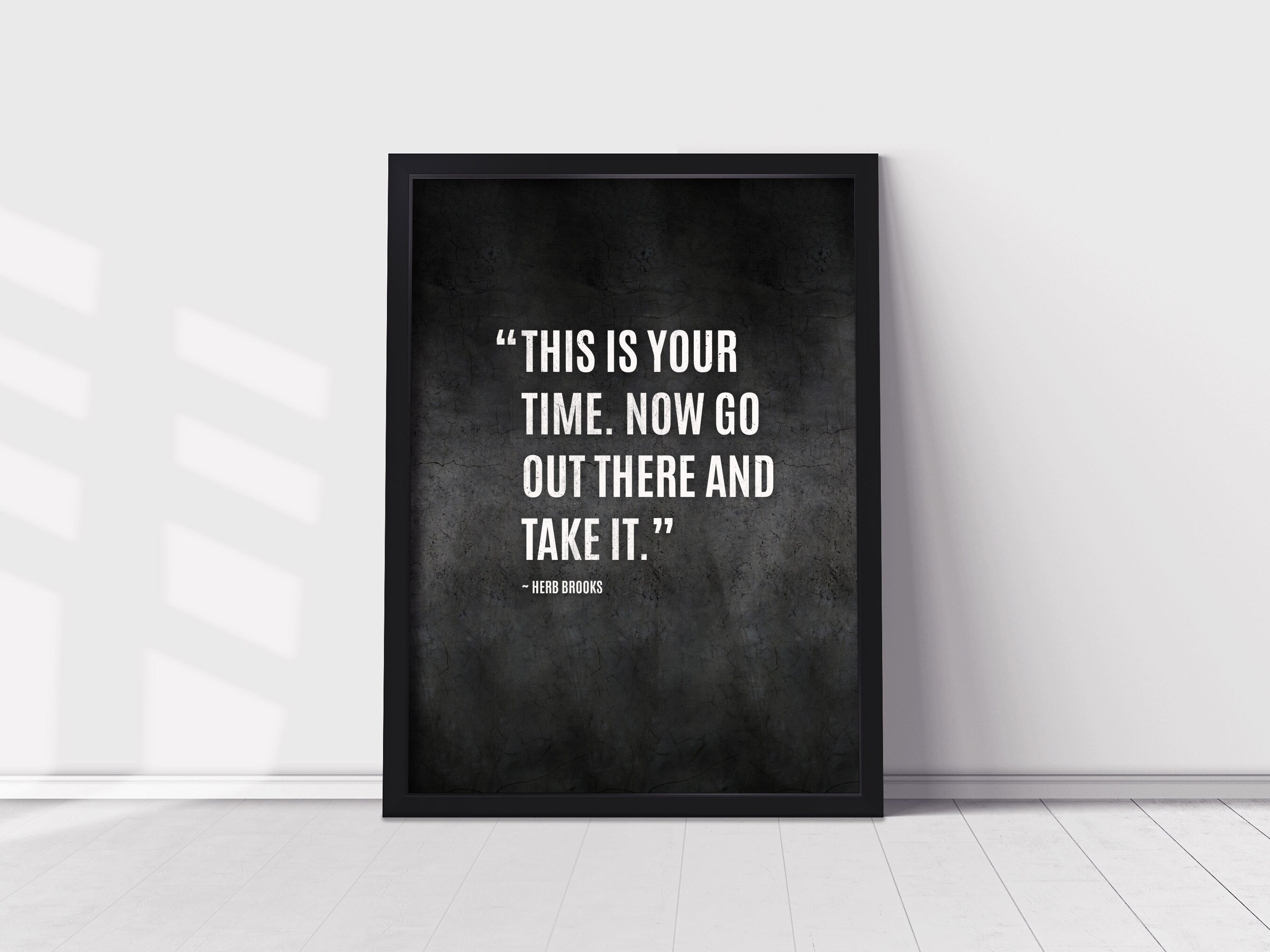 Herb Brooks Quote Poster, Inspirational Sports Quote Print ...