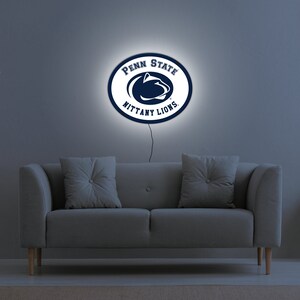 Penn State Light up Sign, College, Wall Art, Home Decor, - Etsy