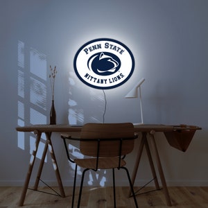 Penn State Light up Sign, College, Wall Art, Home Decor, - Etsy