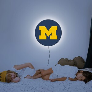 U of M Wall Art, University of Michigan, LED, Nightlight, - Etsy