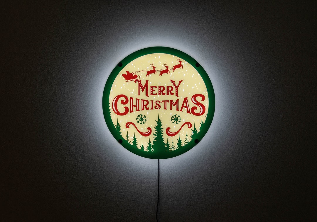 Merry Christmas Light up Sign, LED Light, Christmas, Holiday Gift ...