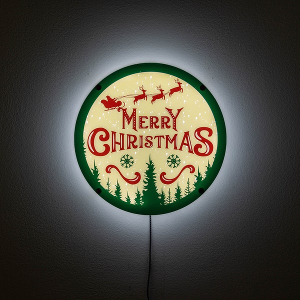 Led Lighted Reindeer Christmas Porch Sign - Etsy