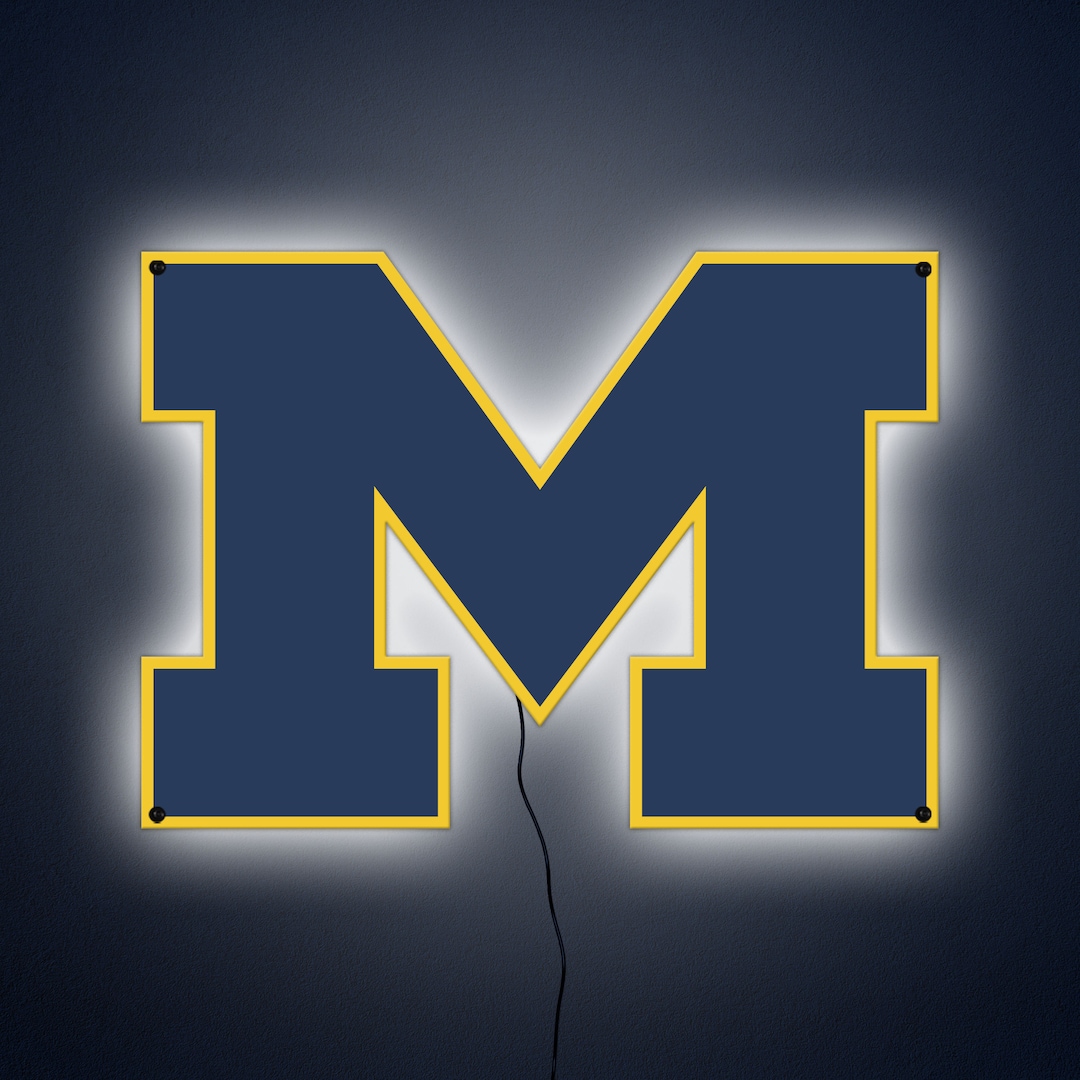 University of Michigan, U of M LED, Night Light, Sport Sign, College ...